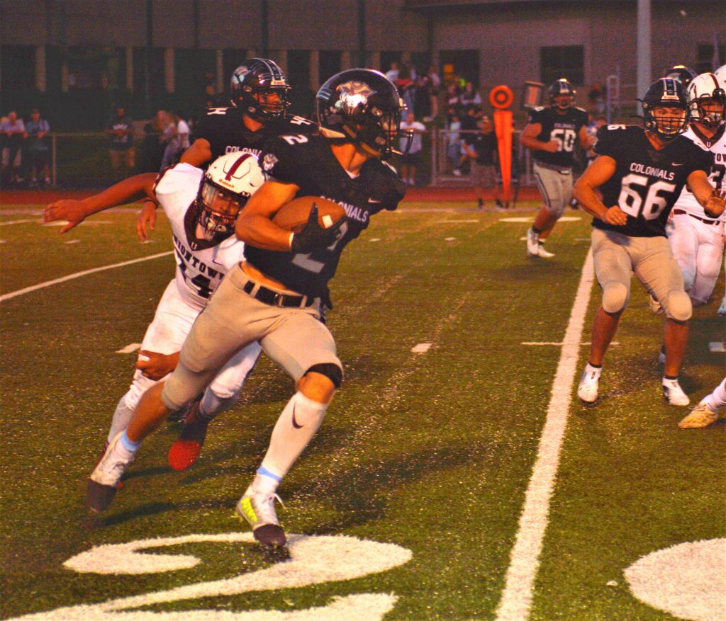 Colonials wear down Red Raiders, 34-0, improve to 3-0 - Herald-Standard